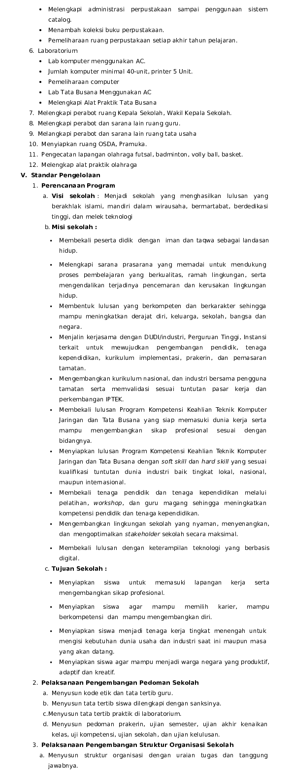 PROGRAM KERJA TAHUNAN SMK DARUL AMANAH SUKOREJO – DAMASKO